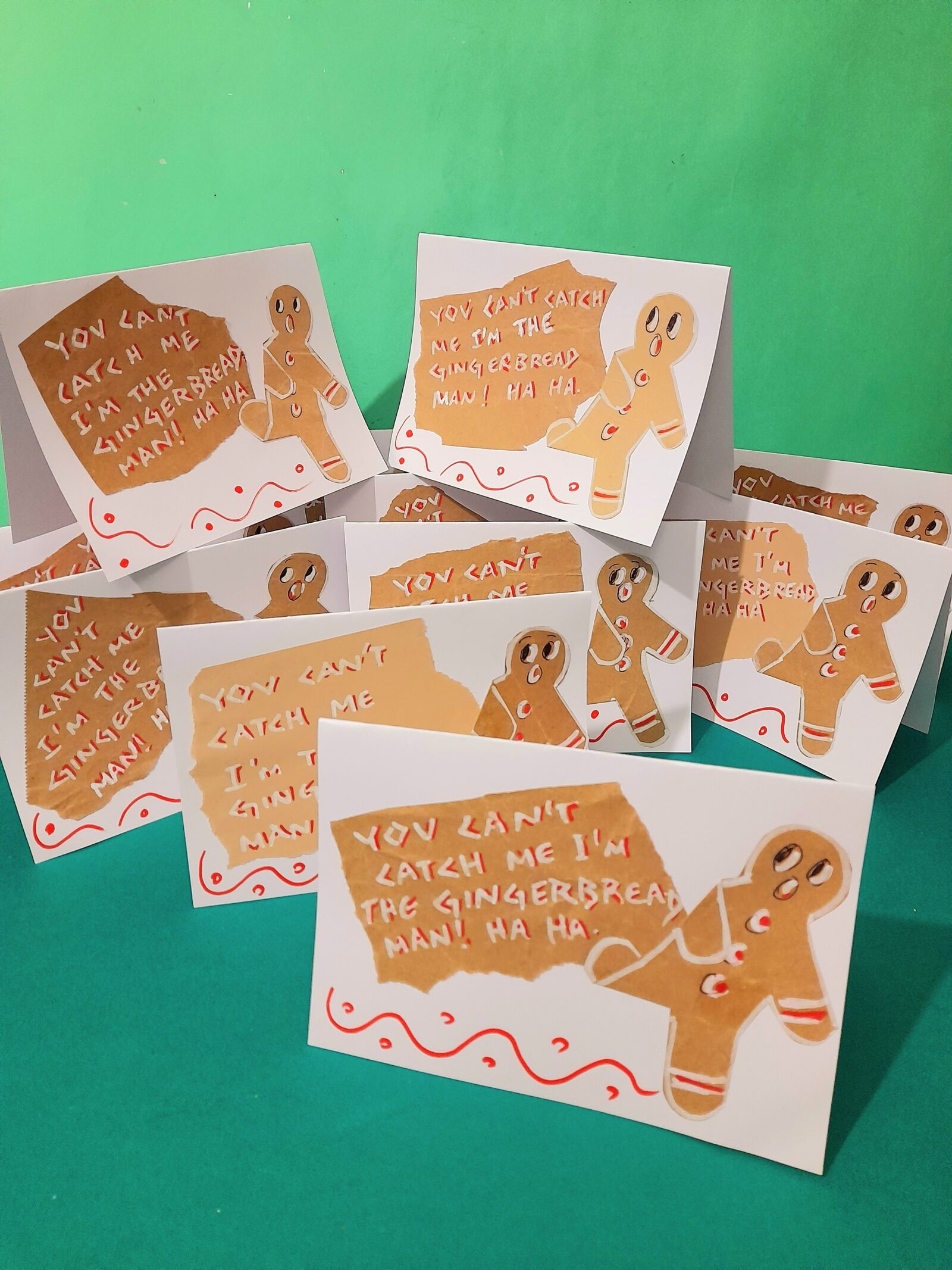 GINGERBREAD MAN CHRISTMAS POP-UP CARDS! | CrazeeKidsArt.com