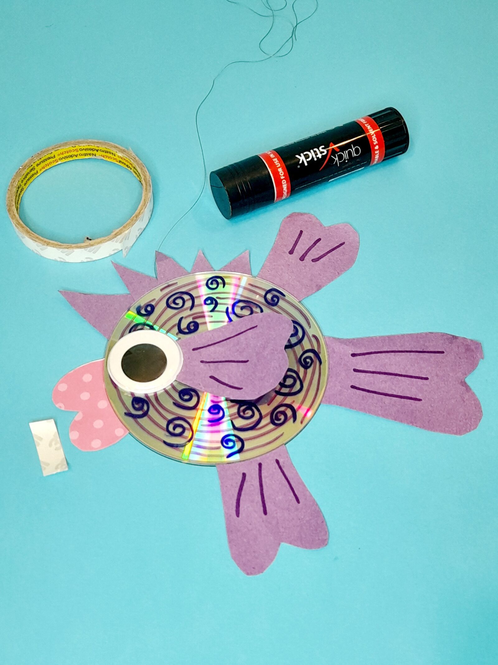 CD FISH CRAFT FOR KIDS! | Crazee Kids Art